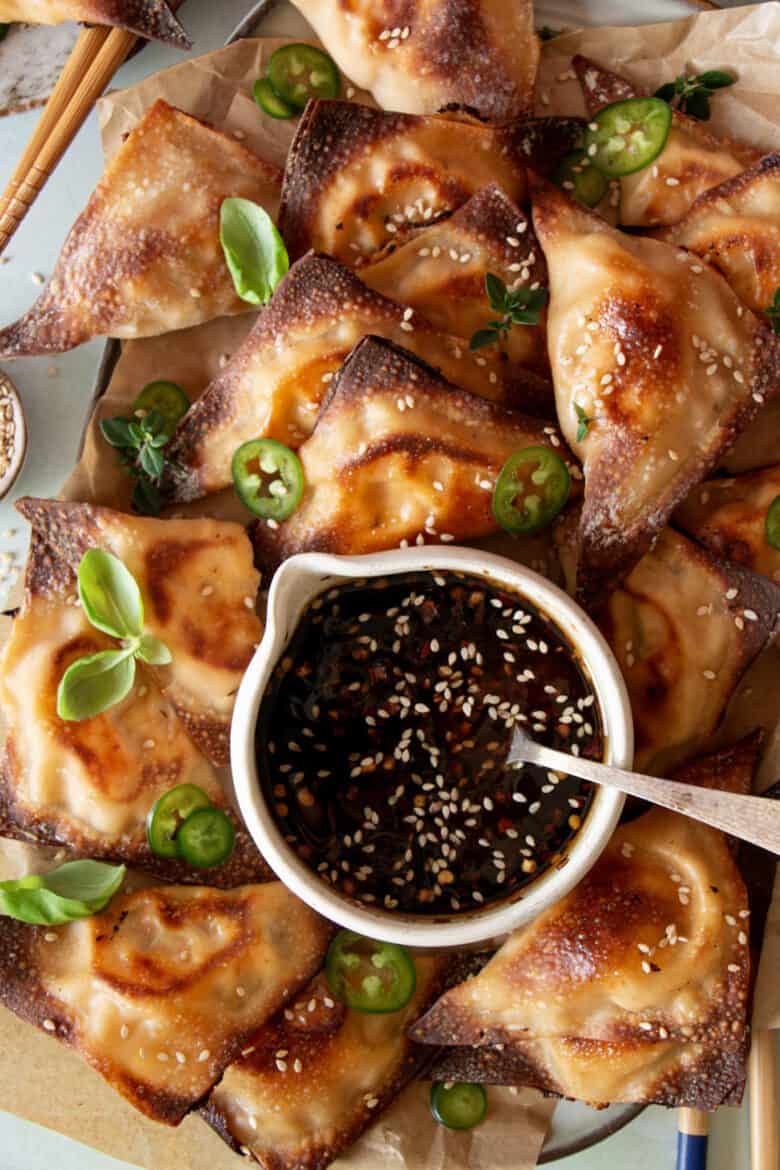 Crispy Oven Baked Shrimp & Cream Cheese Rangoons