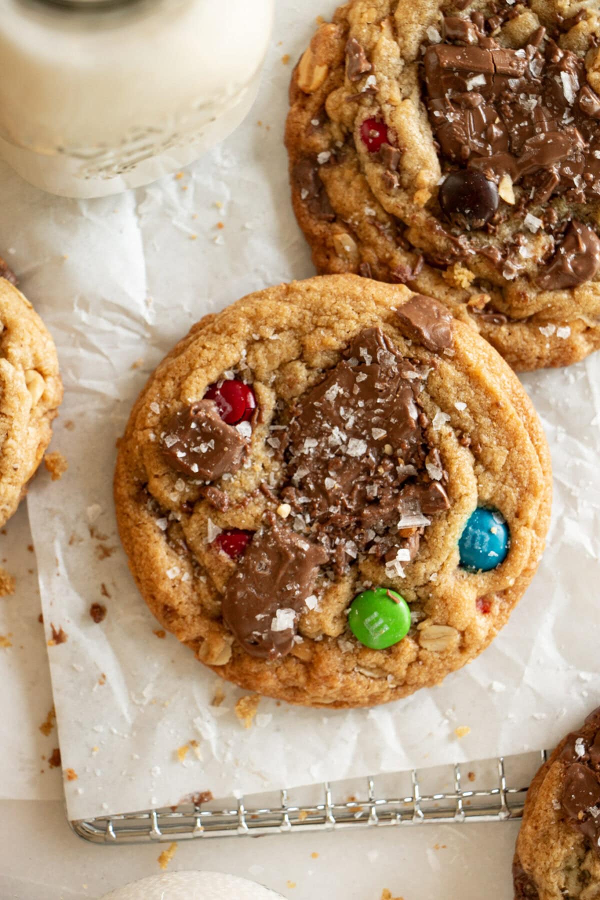 Easy One-Bowl Loaded Monster Cookies